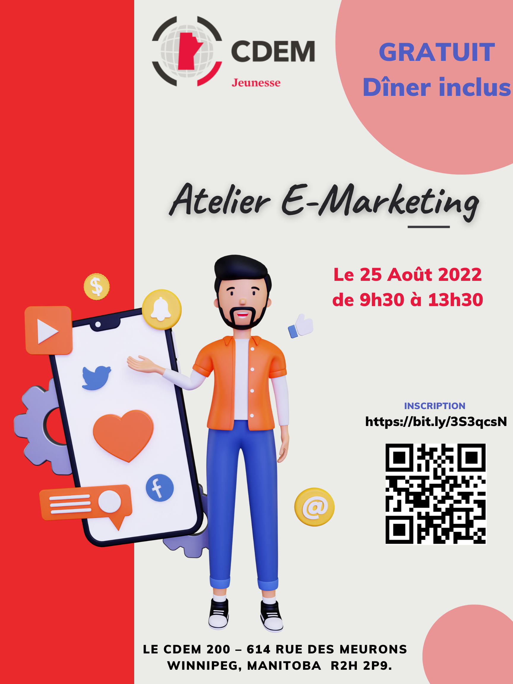 Atelier gratuit sur le marketing digital - CDEM